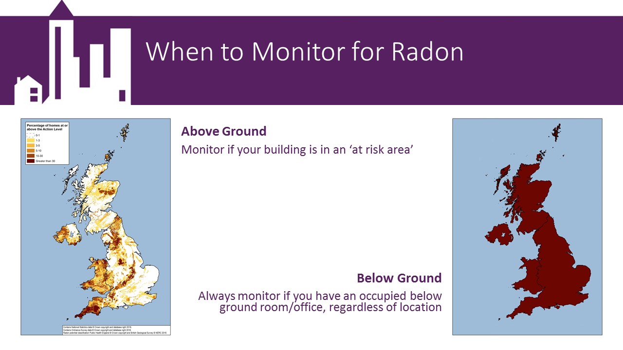 Maps above and below | UK Radon Awareness Week 2024